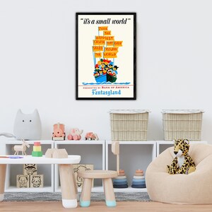 Its a Small World Poster Vintage Poster DIY Printable Wall - Etsy