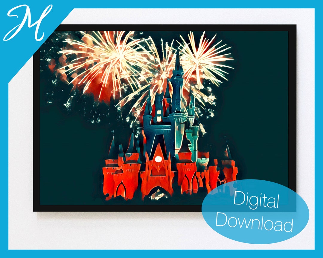 Magic Kingdom Styled Print DIY Printable Wall Art Home Decor Living ...