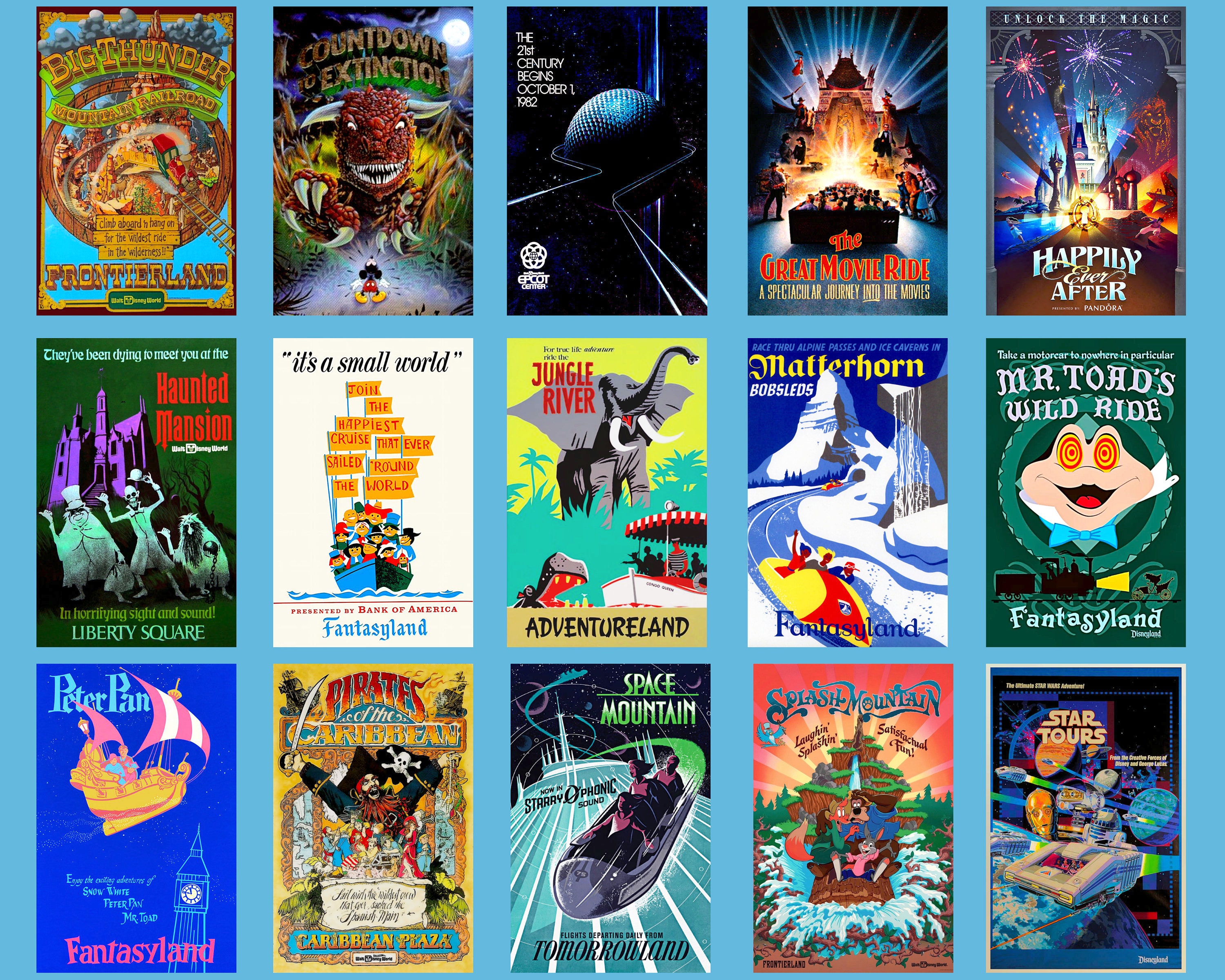 Build Your 4 Pack - Attraction Poster Bundle | Printable Wall Art ...