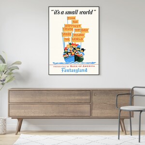 Its a Small World Poster Vintage Poster DIY Printable Wall - Etsy