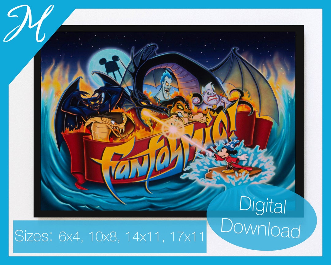 Fantasmic Firework Show Poster | Printable Wall Art | Home Decor ...