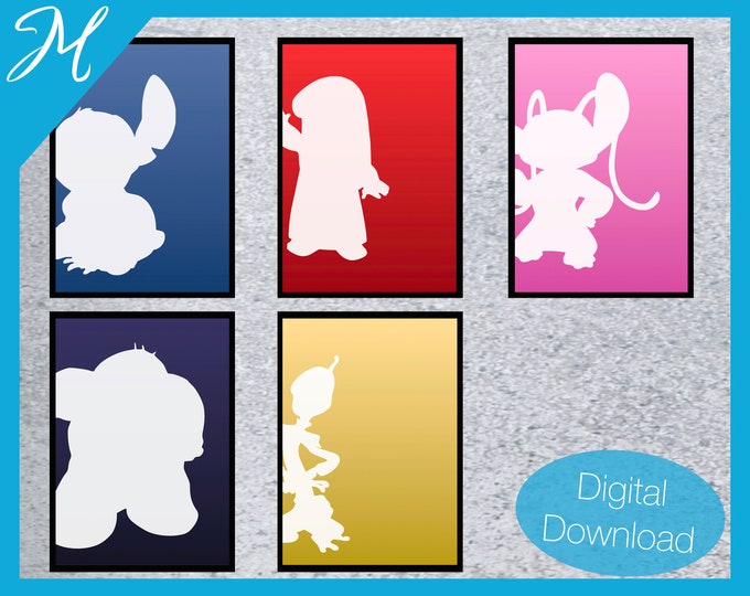 Cartel de la película de Disney Lilo & Stitch Stitch - Etsy México