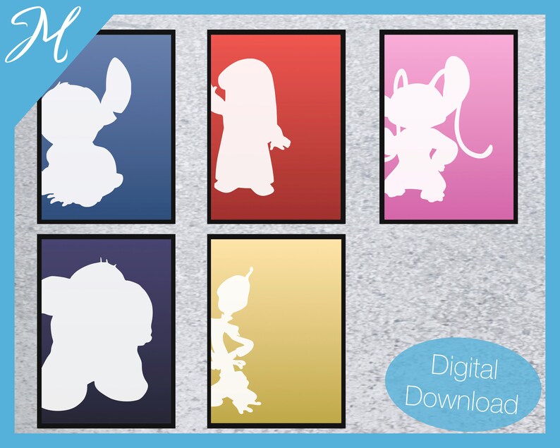 Lilo and Stitch Poster Prints Printable Wall Art Movie Poster Home ...