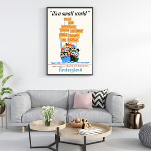 Its a Small World Poster Vintage Poster DIY Printable Wall - Etsy