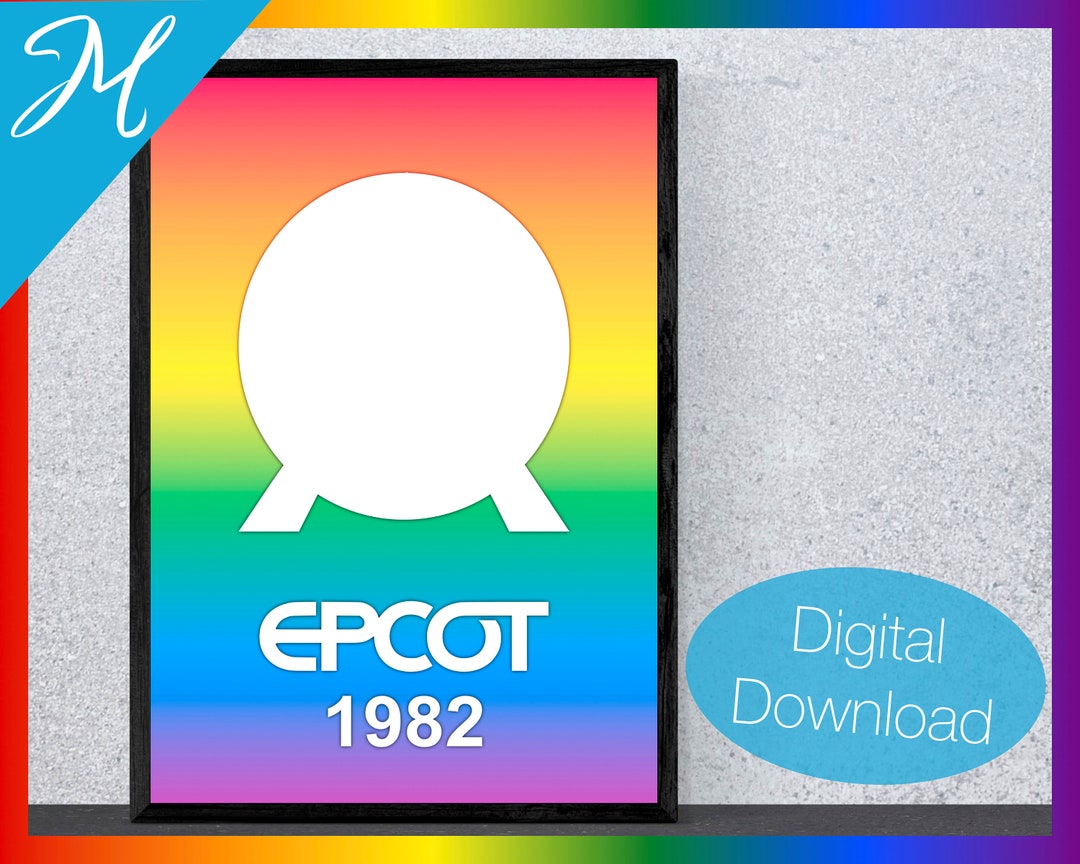 Epcot Pride Poster Print DIY Printable Wall Art Home Decor Living Room ...