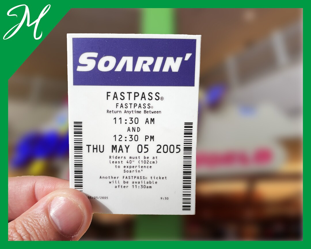 Soarin Sticker (fastpass) | Laptop Sticker | Phone Case Sticker ...