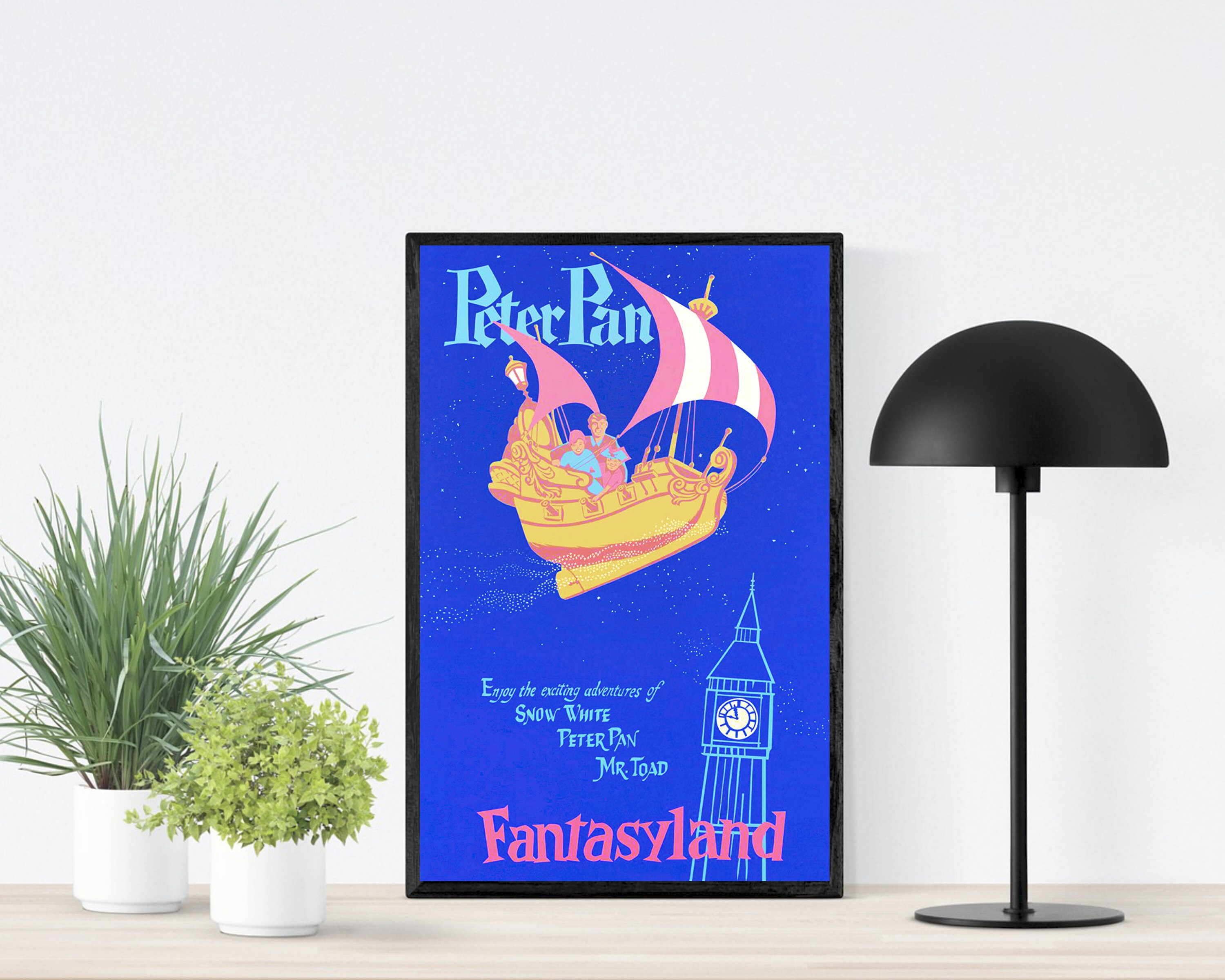 Peter Pans Flight Poster Vintage Poster DIY Printable Wall - Etsy