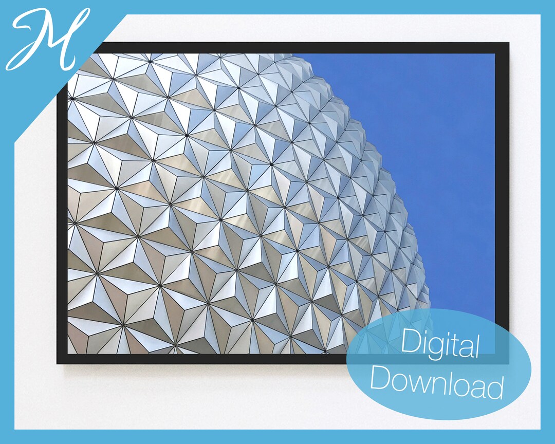 Epcot Poster Print DIY Printable Wall Art Home Decor Living Room Wall ...