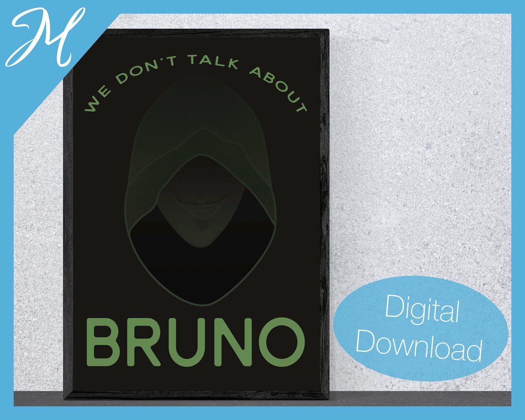 Bruno Encanto Poster Prints We Dont Talk About Bruno Set of 5 Printable ...