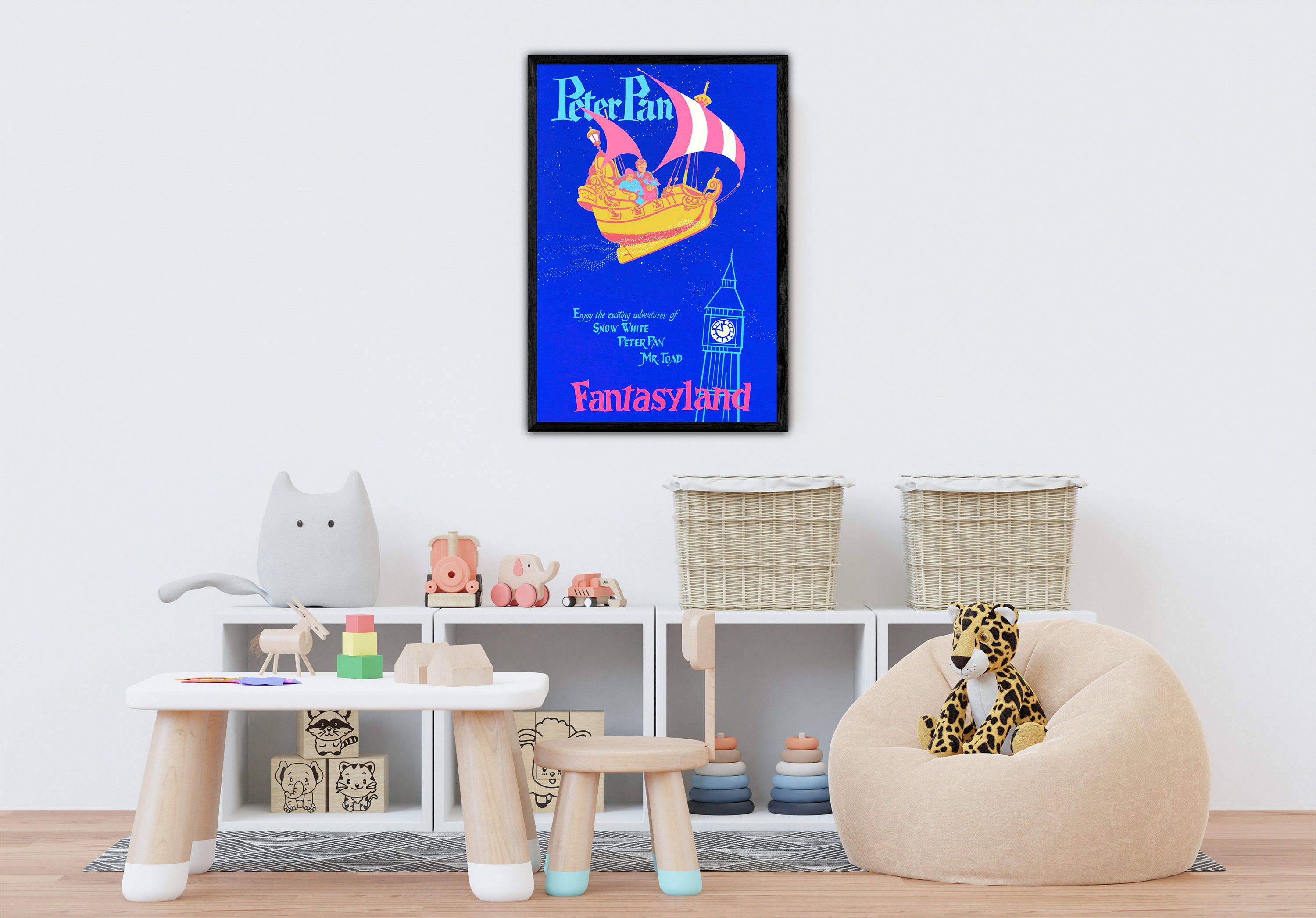 Peter Pans Flight Poster Vintage Poster DIY Printable Wall - Etsy