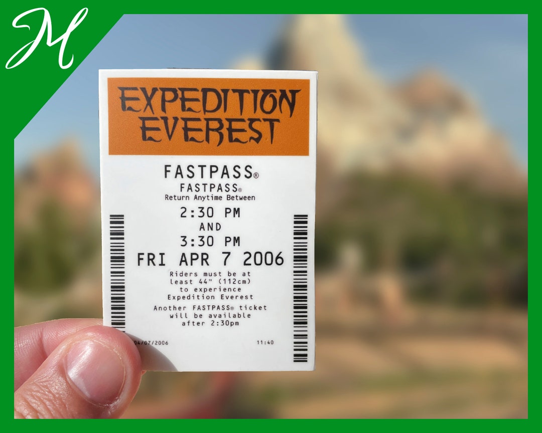 Expedition Everest Sticker | Laptop Sticker | Phone Case Sticker ...