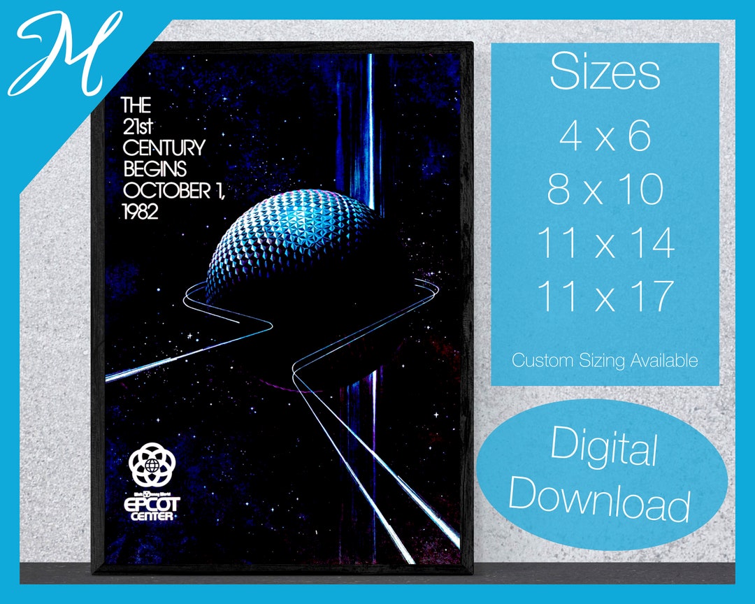 Epcot Poster Vintage Poster DIY Printable Wall Art Home - Etsy