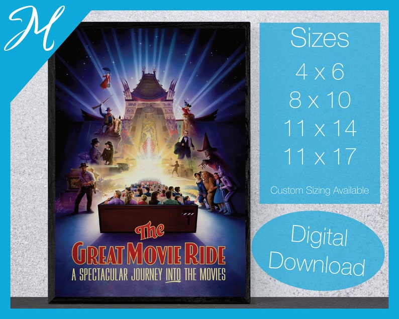 Great Movie Ride Poster Vintage Poster DIY Printable Wall - Etsy