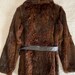 Fabulous Belted Rabbit Fur Coat M - Etsy