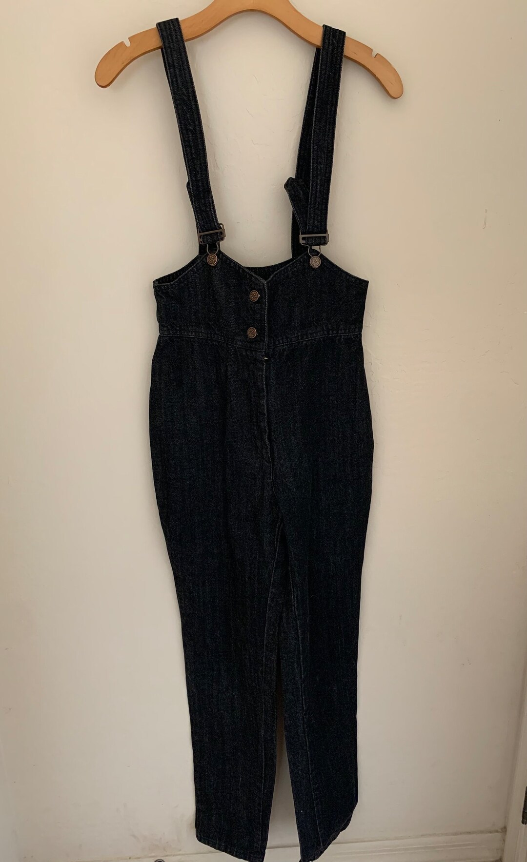 Fredericks of Hollywood Vintage Suspenders High Waist Overalls 80s ...