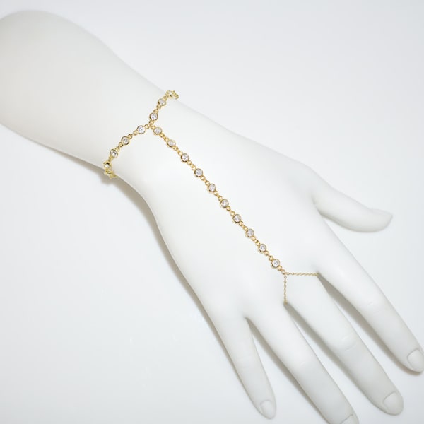 Diamond Hand Chain - Etsy