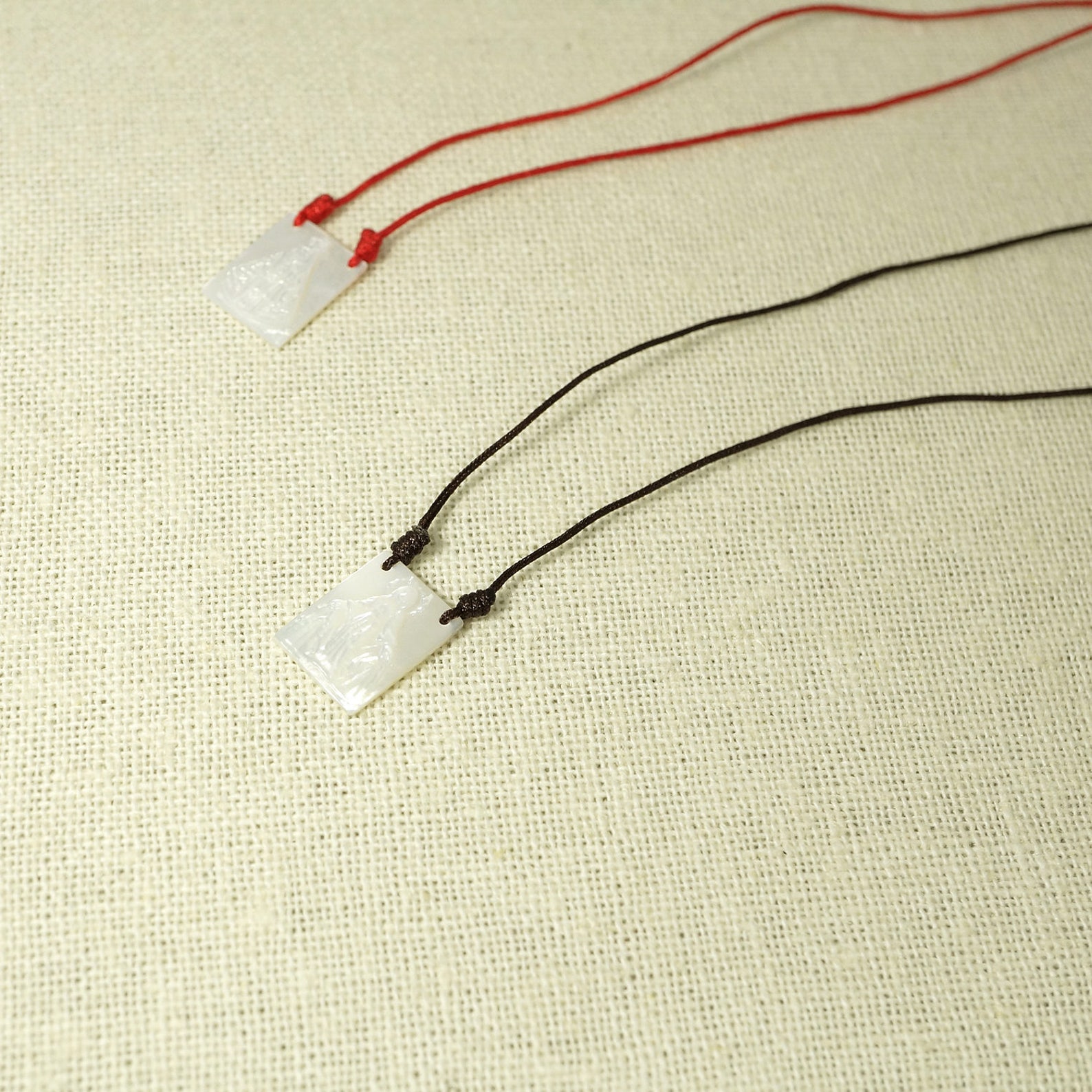 Brown Scapular Scapulario Style Mary Mother of Pearl String - Etsy