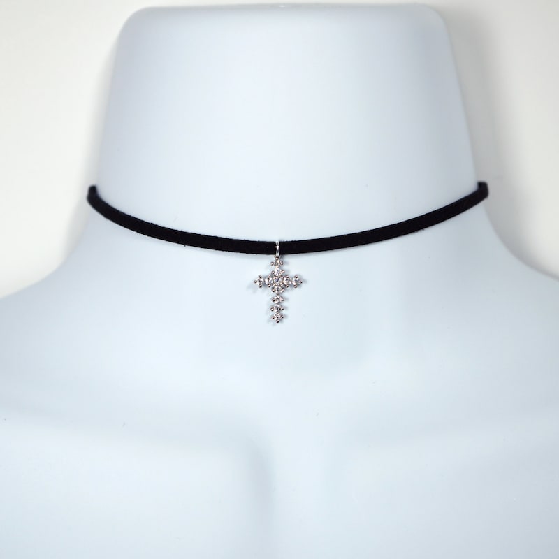 Cross Choker - Etsy