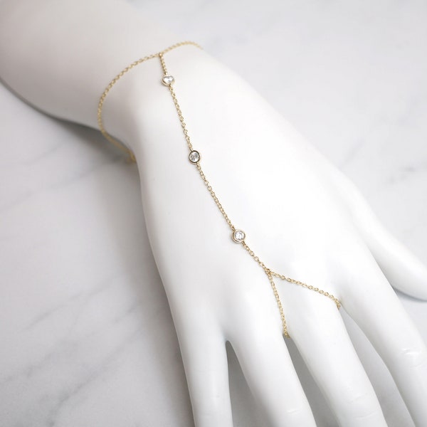Silver Hand Chain - Etsy