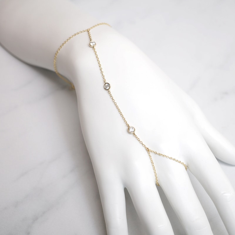 Silver Hand Chain - Etsy