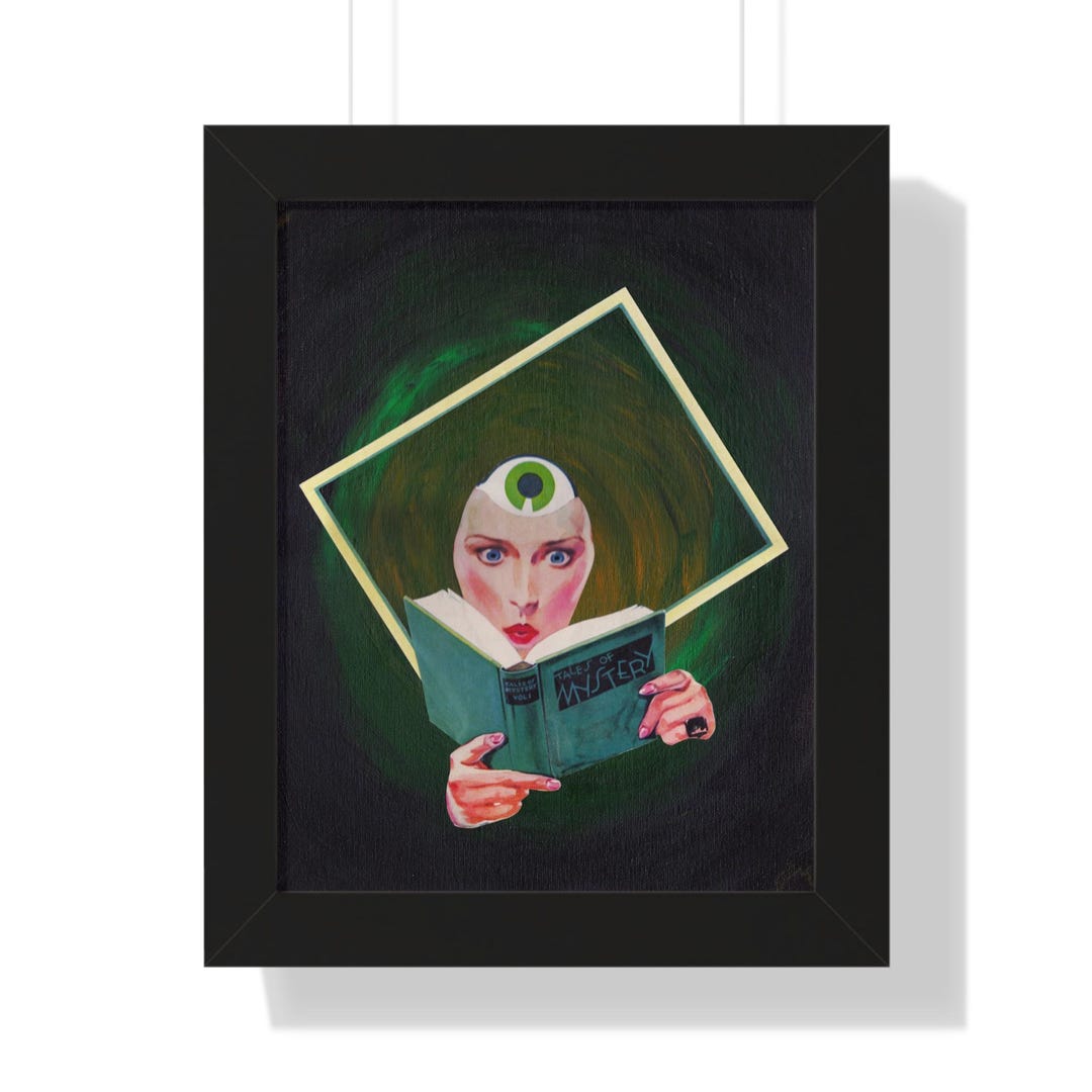 Tales of Mystery Collage Framed Art Print by Jennifer Mead, Framed ...