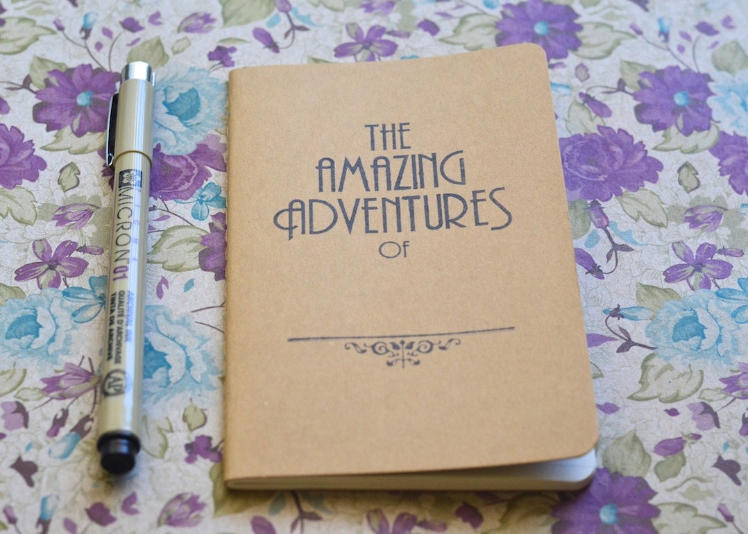 SMALL Personalised Pocket Sized Travel Journal | Hand Stamped Amazing ...