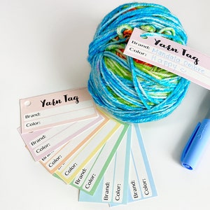 PRINT & CUT - Yarn Tags - ENGLISH - Etsy