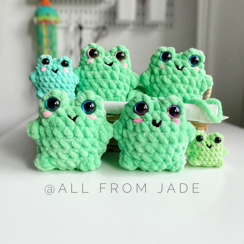No Sew Crochet Pattern Chubby Frog Englishfrench Etsy