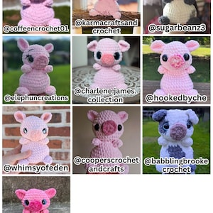 Crochet PATTERN: Pepe the Couch Pig - Weighted Amigurumi (english ...