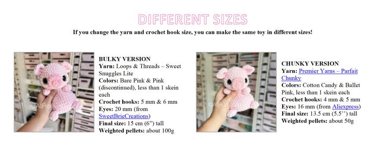 Crochet PATTERN: Pepe the Couch Pig - Weighted Amigurumi (english ...