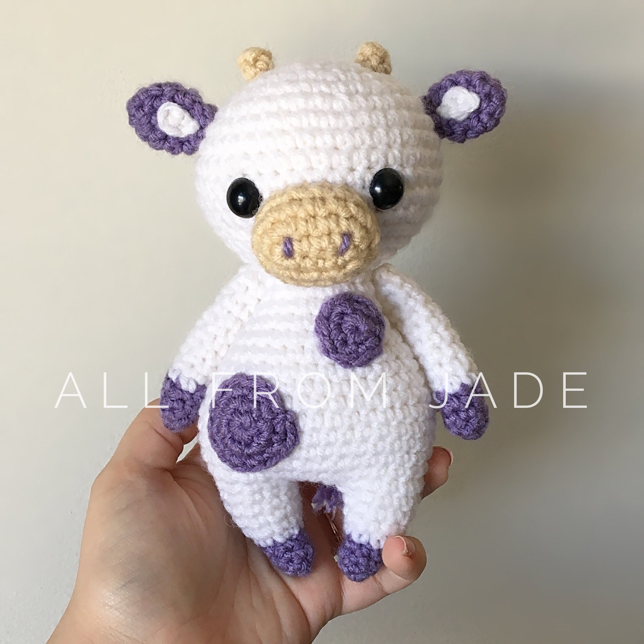 CROCHET PATTERNS : Chloe and Violet the Cows Available in English and ...