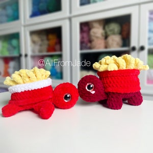 Crochet PATTERNS: Food Turtle Shells 6-pack (english/français ...