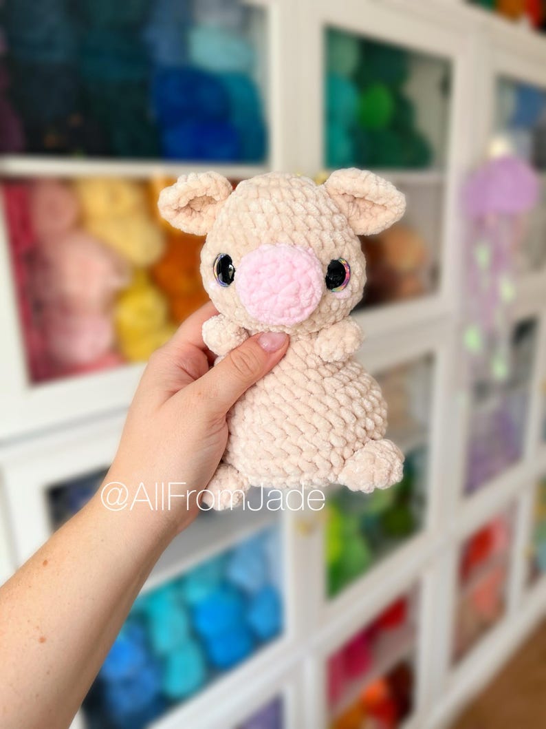 Crochet PATTERN: Pepe the Couch Pig - Weighted Amigurumi (english ...