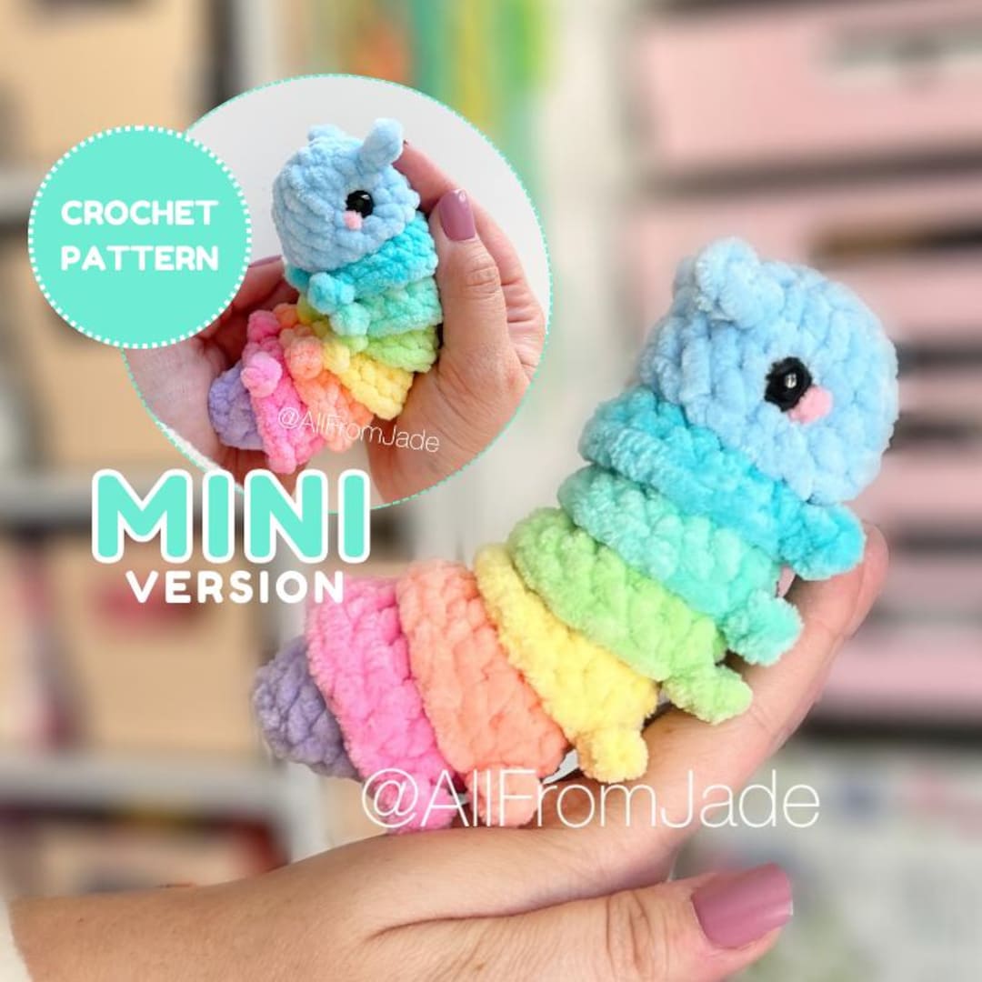 Crochet Pattern: Camille the Mini Caterpillar (english/french) - Fidget ...