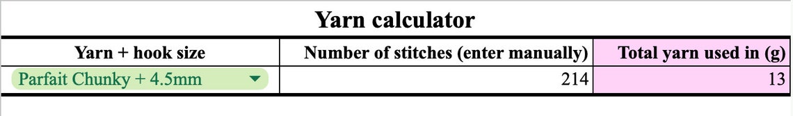 YARN CALCULATOR TOOL - Know Exactly How Much Yarn You'll Need! (english ...