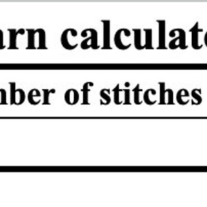 YARN CALCULATOR TOOL - Know Exactly How Much Yarn You'll Need! (english ...