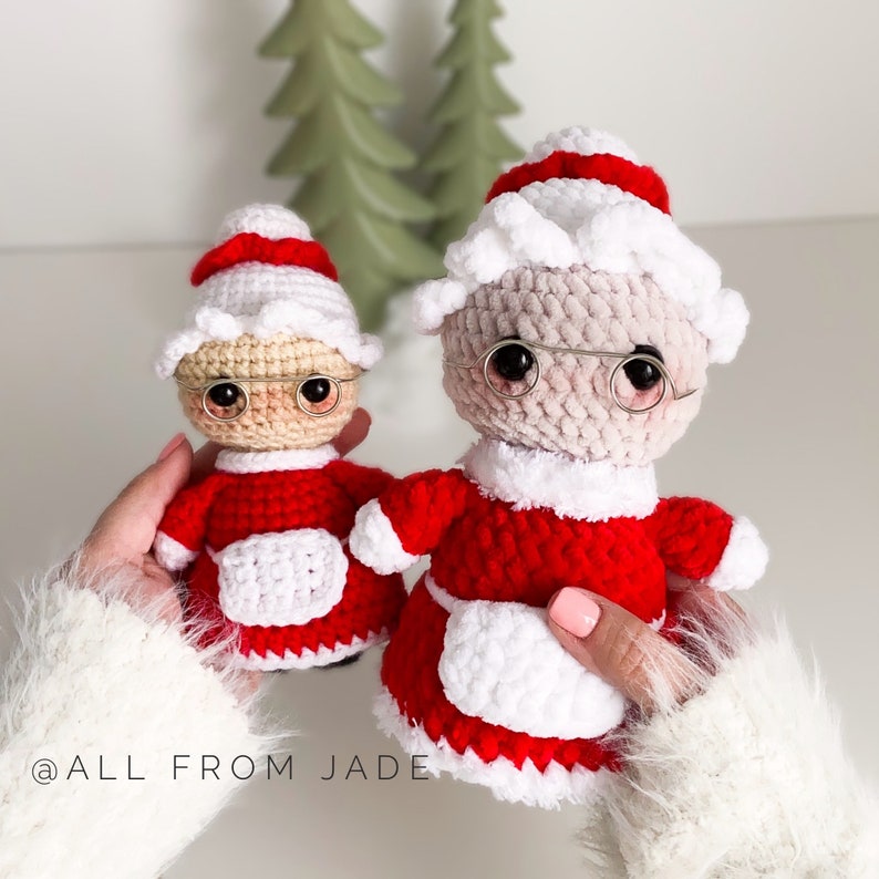 Crochet PATTERNS: Santa & Mrs. Claus english/french - Etsy
