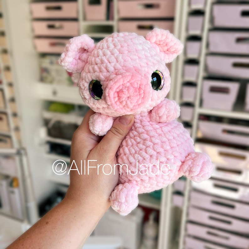 Crochet PATTERN: Pepe the Couch Pig - Weighted Amigurumi (english ...