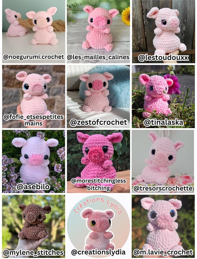 Crochet PATTERN: Pepe the Couch Pig - Weighted Amigurumi (english ...