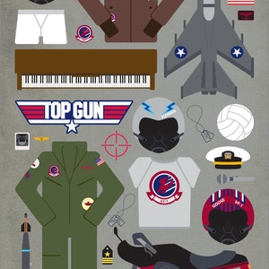 Top Gun • Movie Parts Poster - Etsy