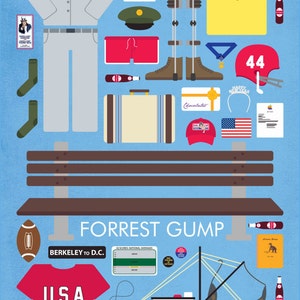 Forrest Gump • Movie Parts Poster - Etsy