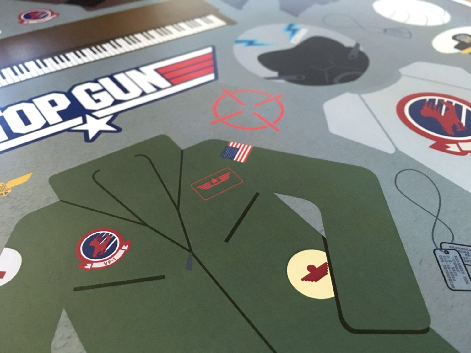 Top Gun Movie Parts Poster - Etsy