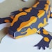 Salamander Papercraft Kit in Black and Yellow. DIY Salamander for ...