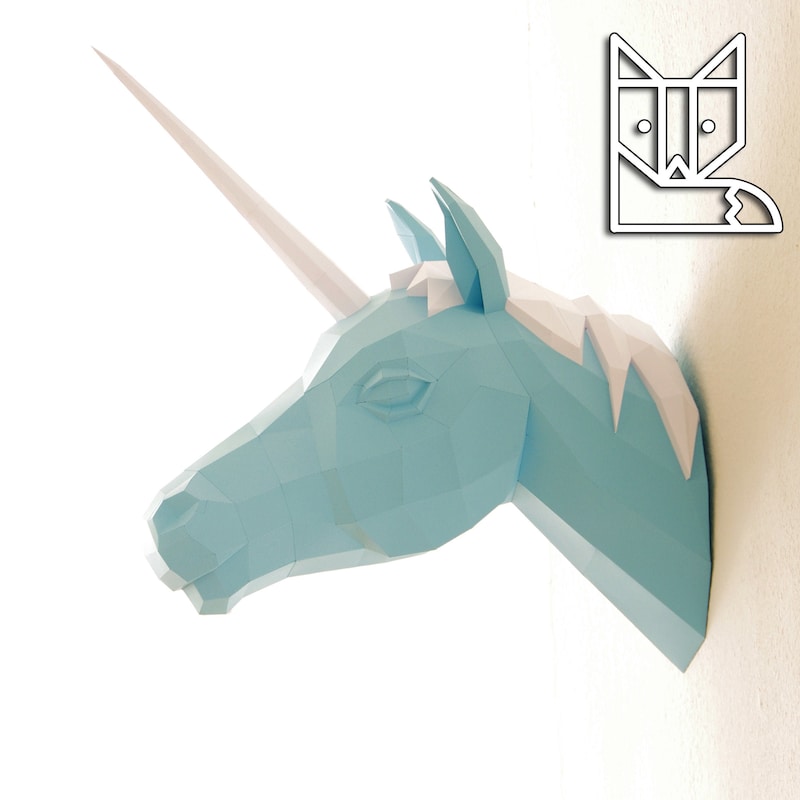 Unicorn Papercraft - Etsy