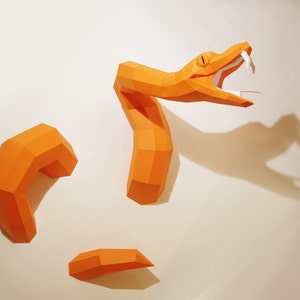 Snake Papercraft Kit by Paperwolf - Etsy