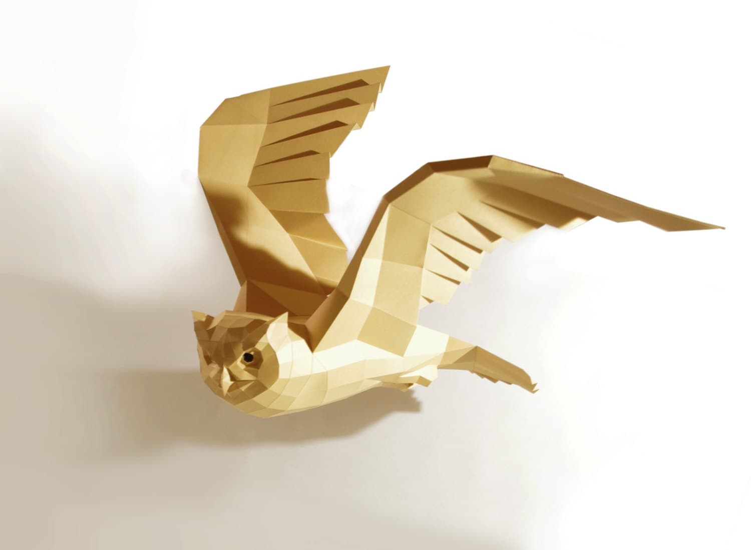 Big Eagle Owl DIY Papercraft Kit Geometric Owl Sculpture - Etsy UK