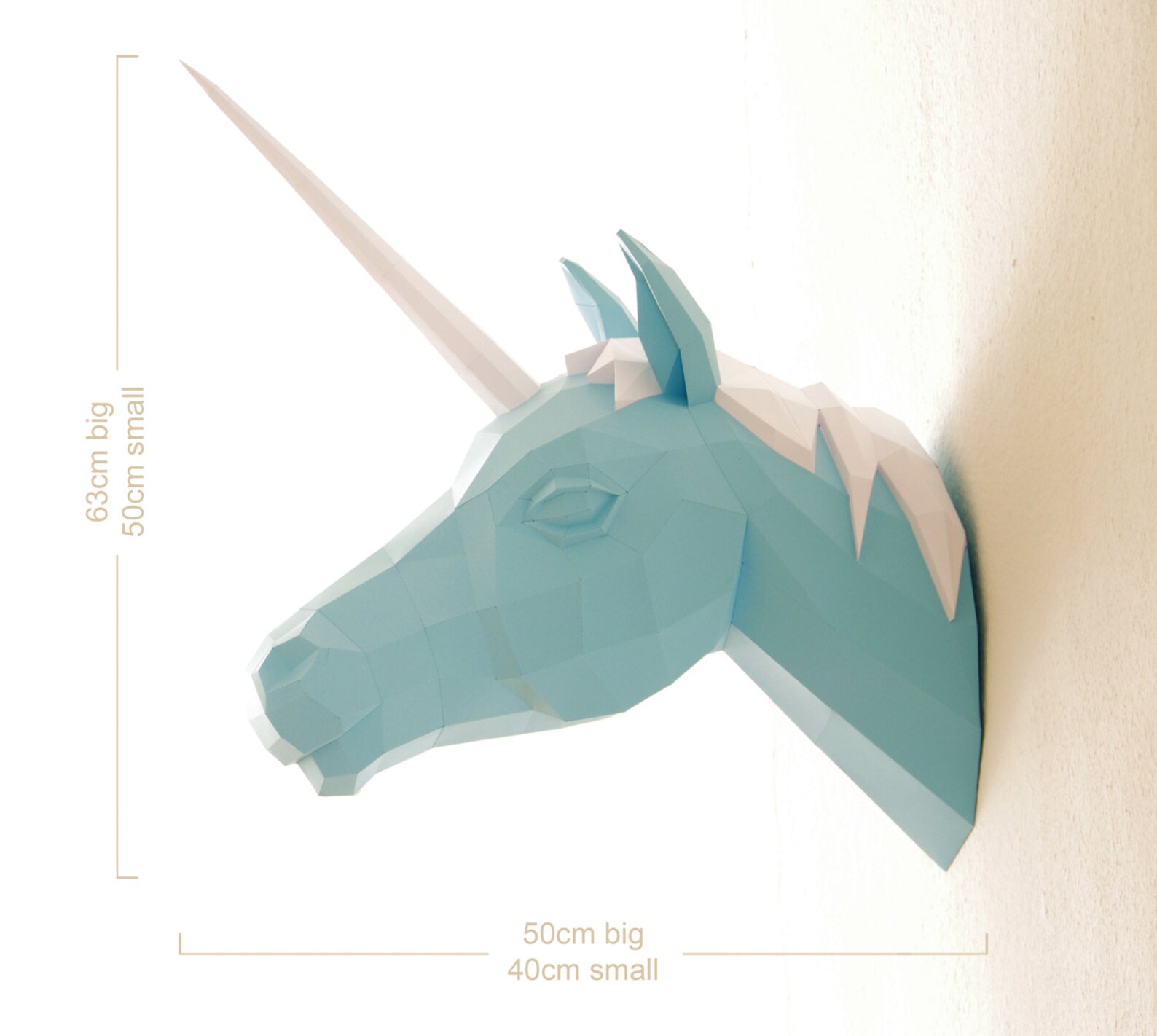 The Original Papercraft Unicorn Paper Trophy | Etsy