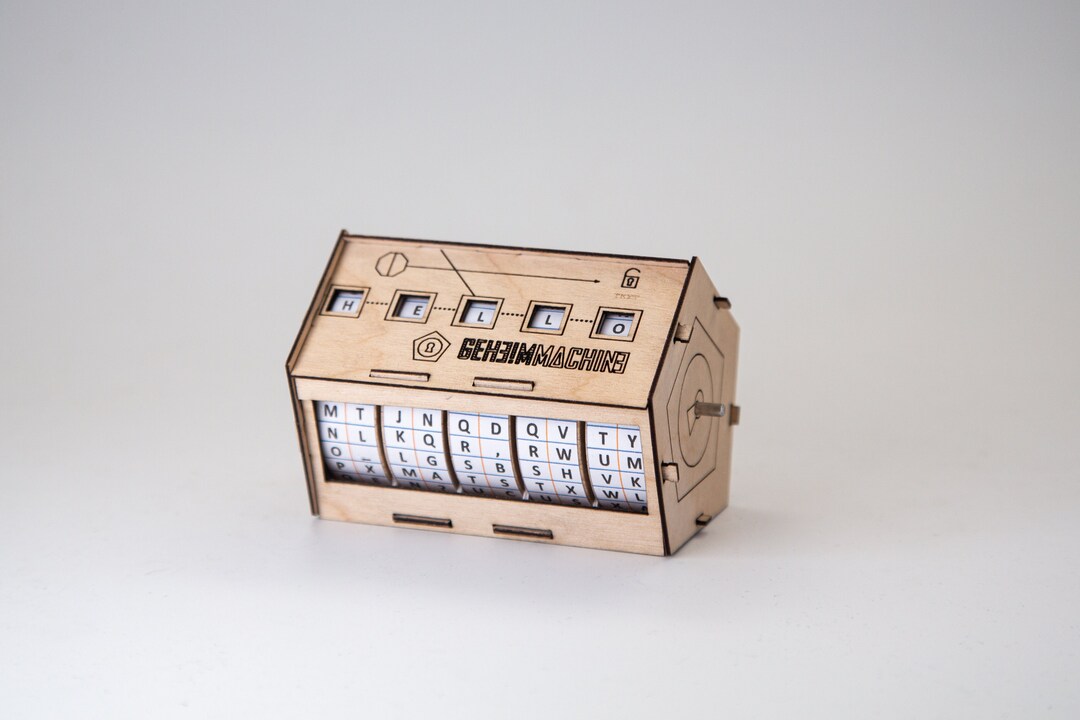 Geheimmachine, Toy for Mechanical Ciphering, Secret Messages Mini ...