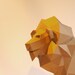 Guardian Lion Little Statue, Papercraft Kit Paper, Lion Figurine, Paper ...