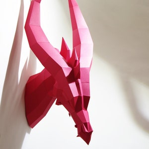 SMALL Dragon Papercraft Kit - Etsy